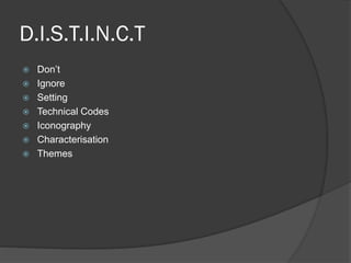 Action Genre Conventions | PPTX