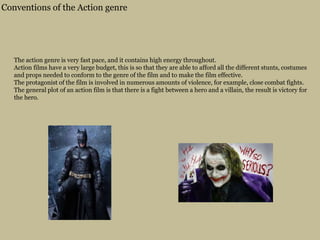 Action genre conventions | PPTX