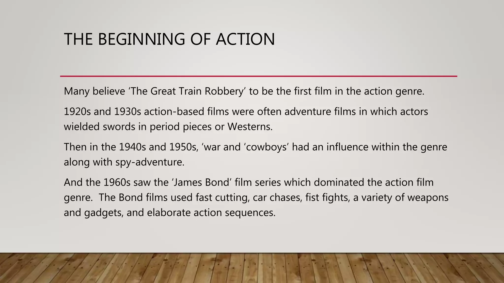 Action genre research | PPTX