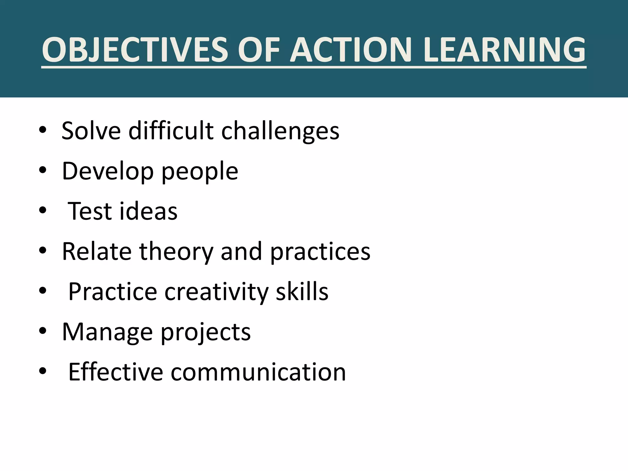 Action learning | PPTX