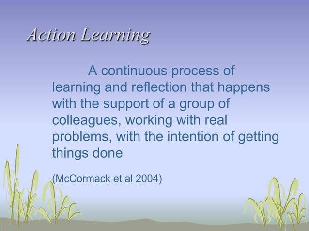 Action learning approach | PPTX