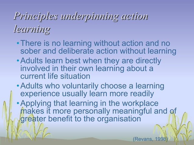 Action learning approach | PPTX