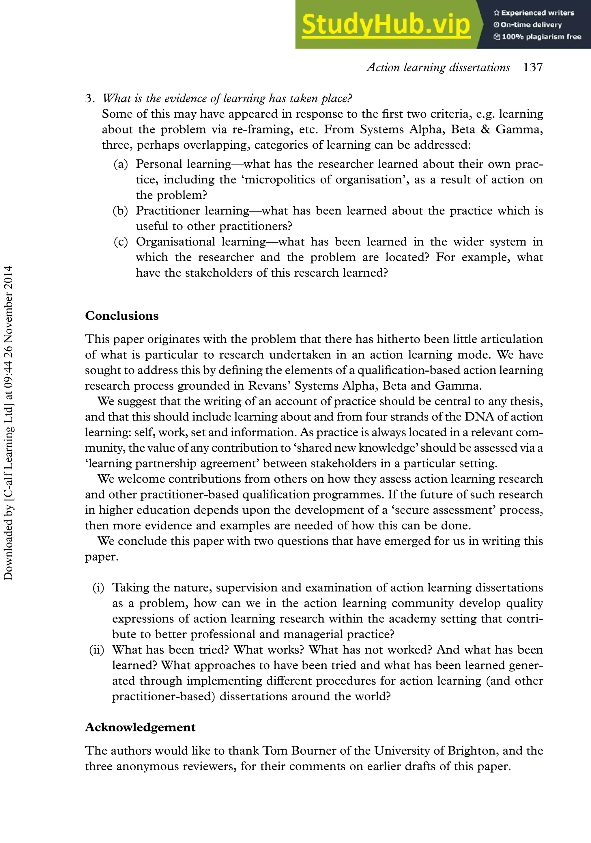 Action learning dissertations structure, supervision and examination.pdf