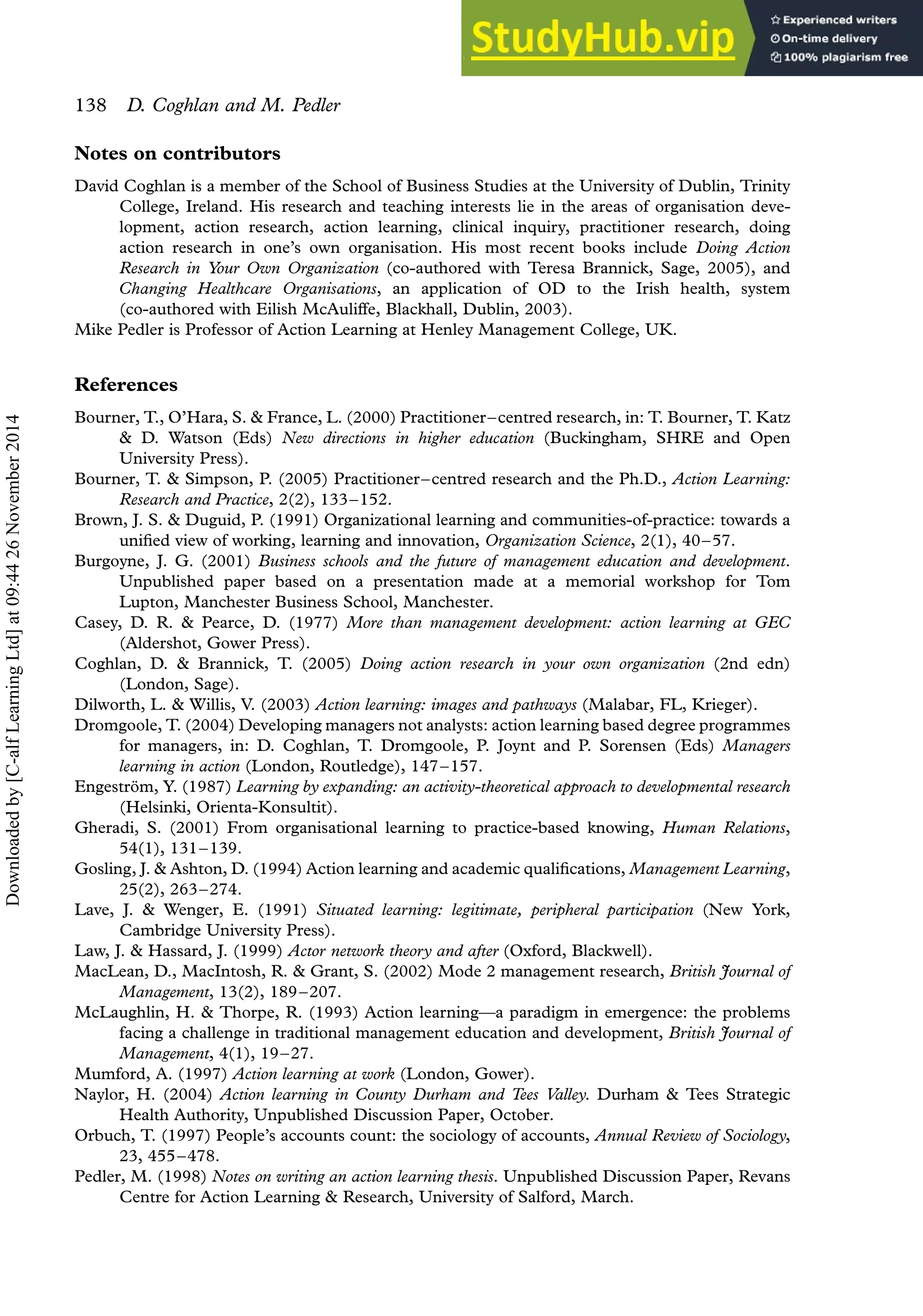 Action learning dissertations structure, supervision and examination.pdf
