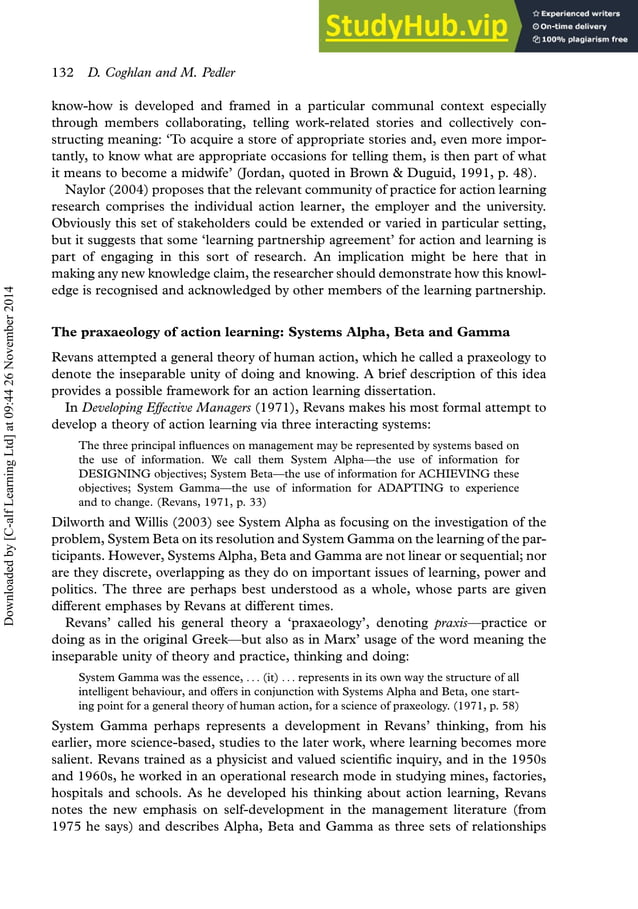 Action learning dissertations structure, supervision and examination.pdf | Professional School ...