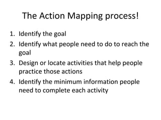 Action Mapping For E Showcase 2009 | PPT