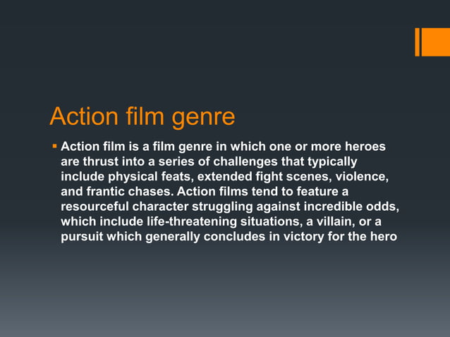 Action movie genre research | PPT