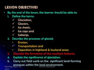 Action of a glacier | PDF