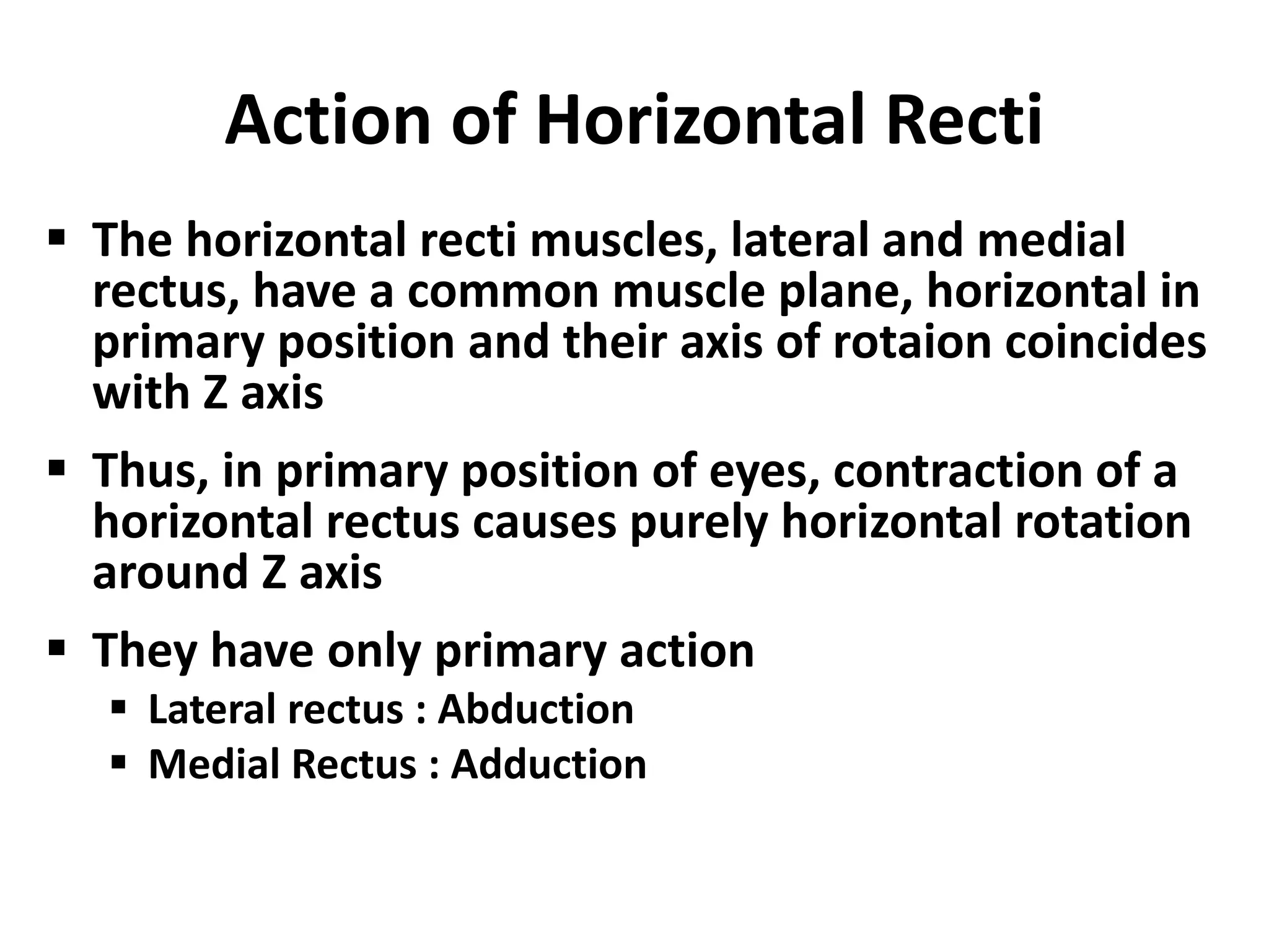 Action of extraocular muscles and various laws involved | PPTX