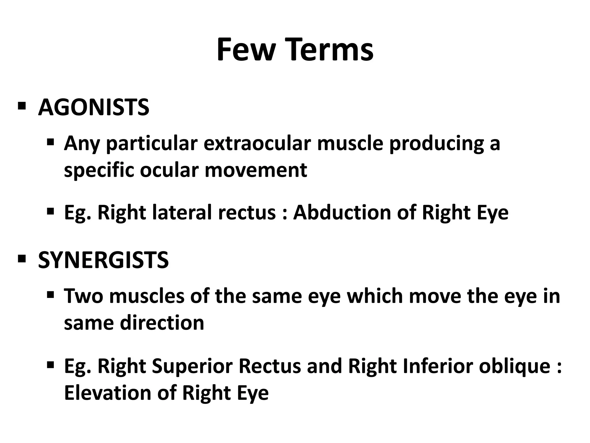 Action of extraocular muscles and various laws involved | PPTX