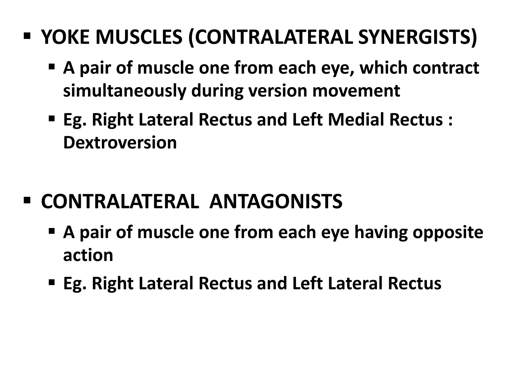 Action of extraocular muscles and various laws involved | PPTX