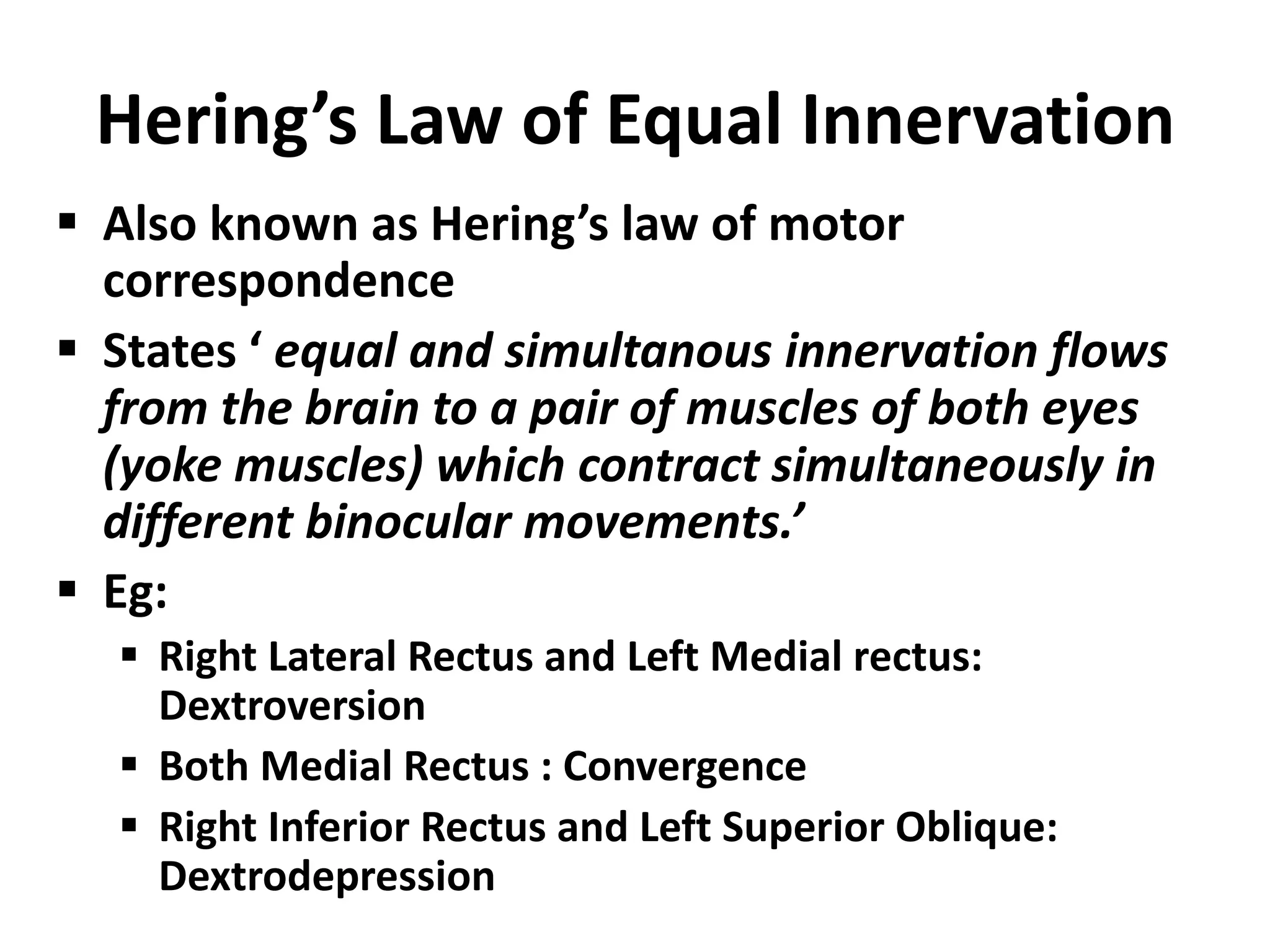 Action of extraocular muscles and various laws involved | PPTX