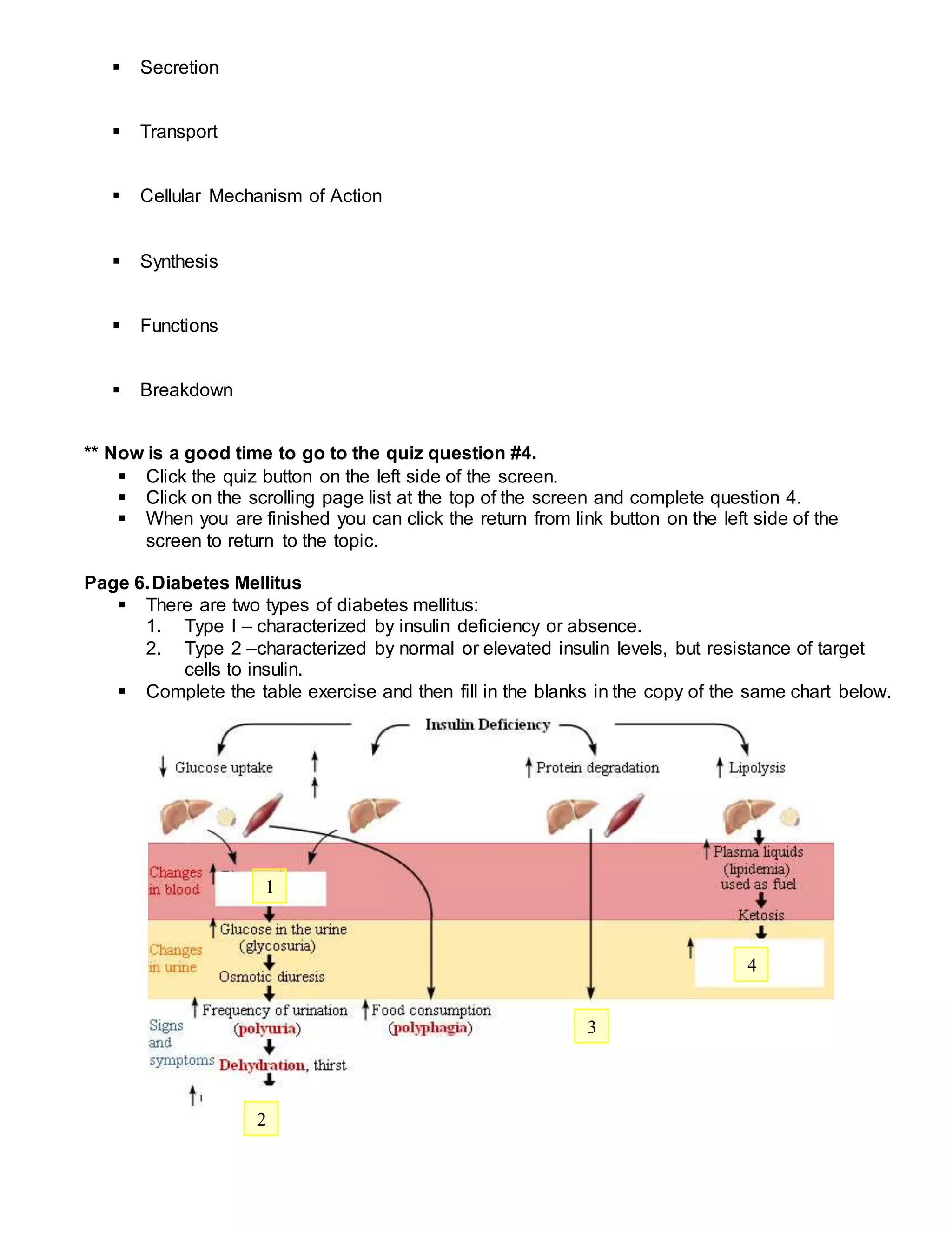 Action of hormones | PDF