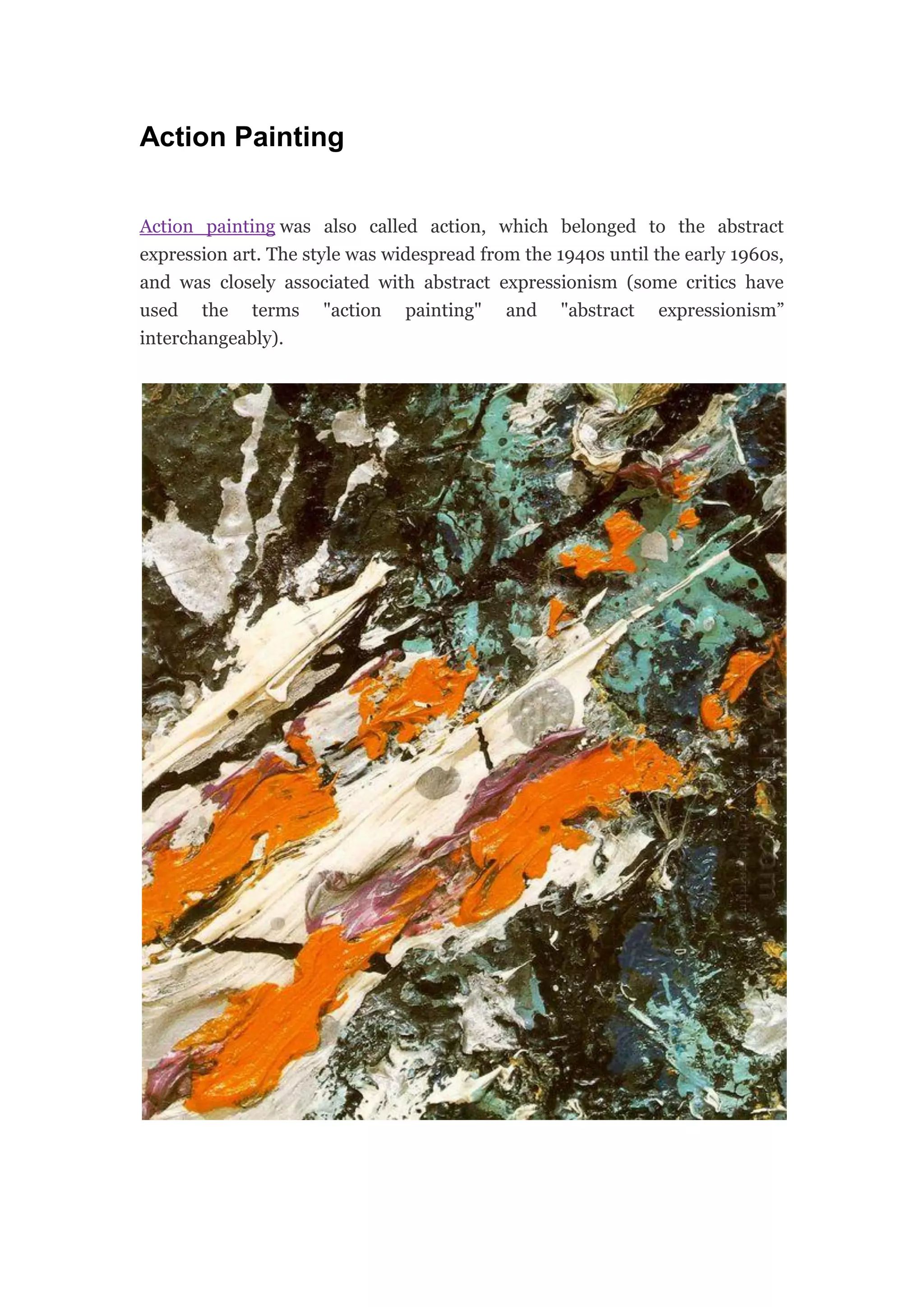 Action painting | PDF