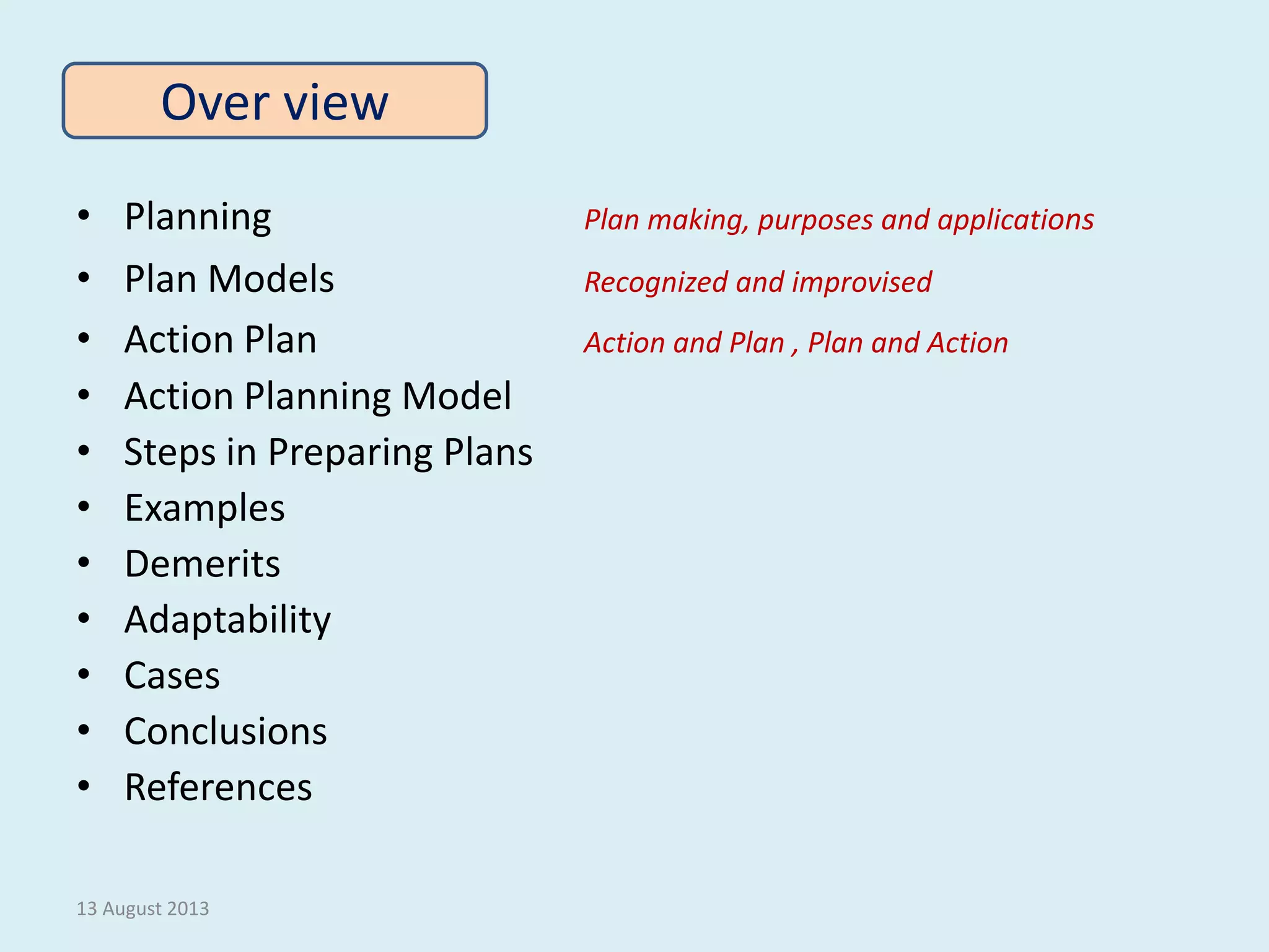 Action plan | PPTX