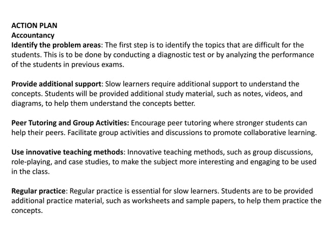 Action Plan for accountancy for students.pptx