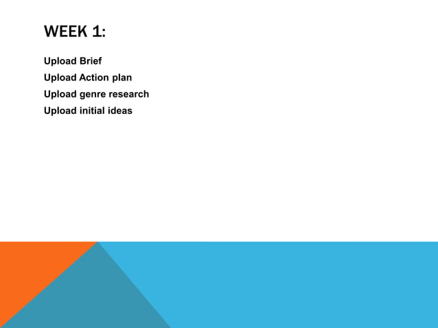 Action plan Week 1 | PPT