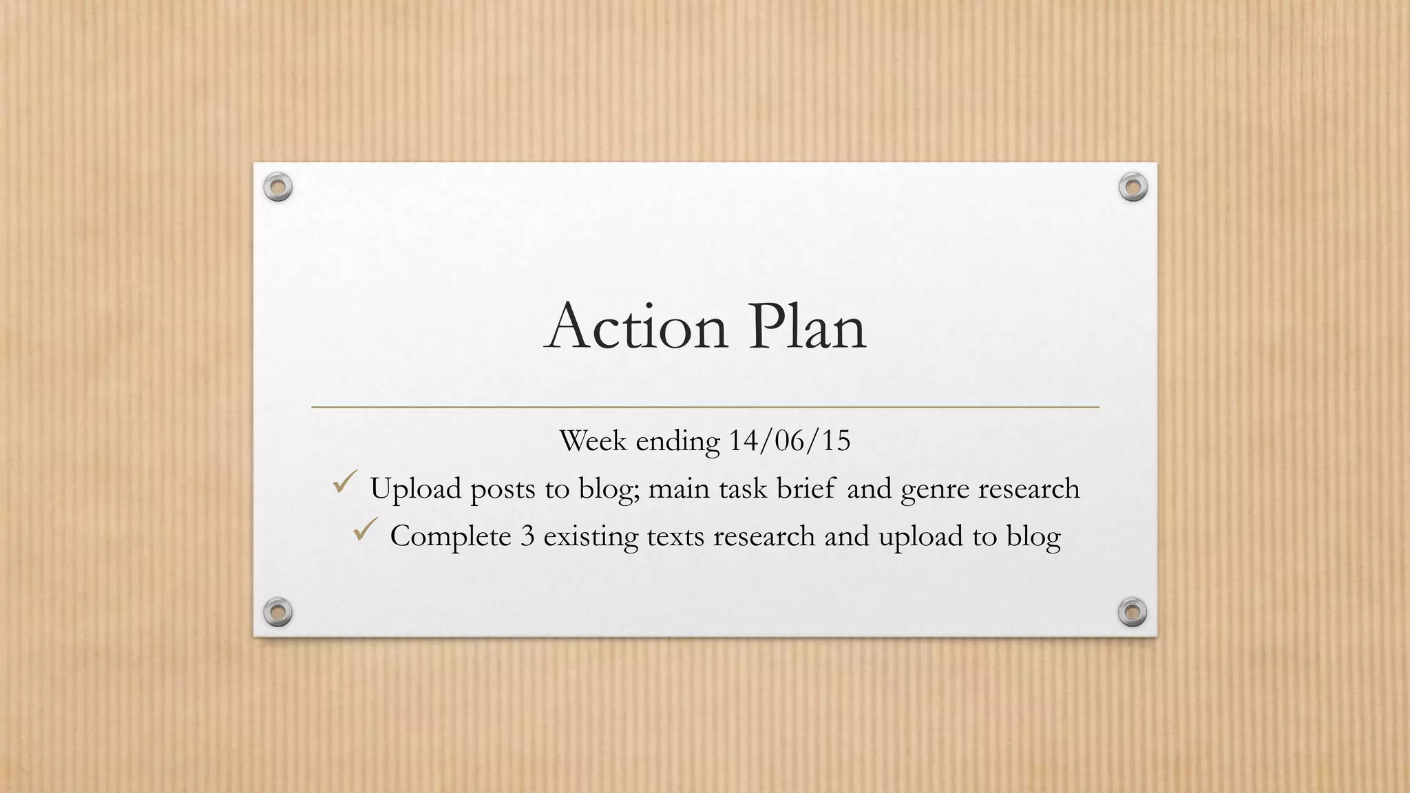 Action Plan 1 | PPTX