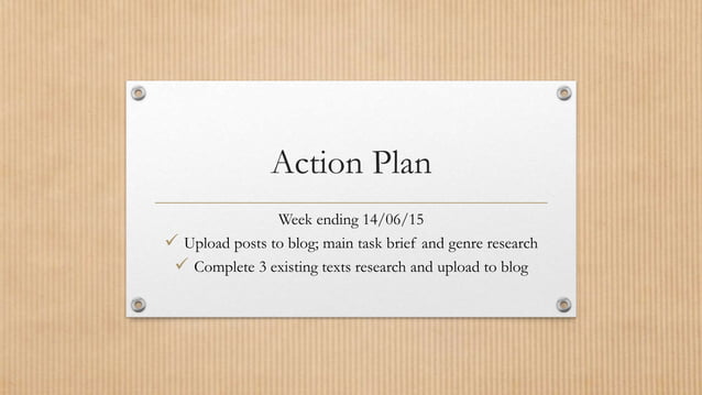 Action Plan 1 | PPT