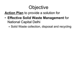 Action plan on waste management at home and in the community. | PPTX