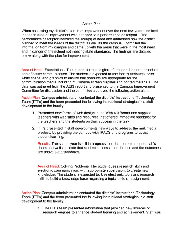 Action plan claridy | PDF