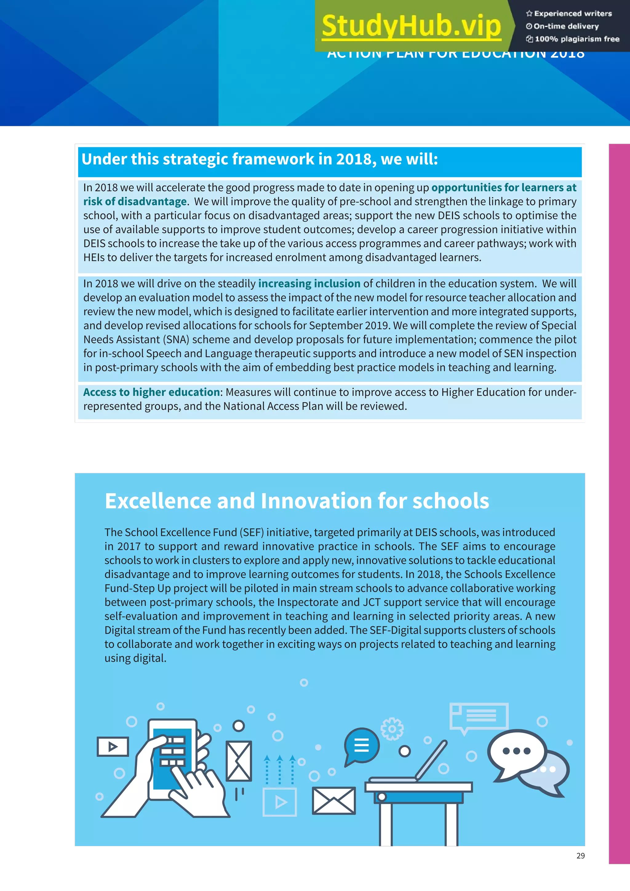 Action Plan For Education | PDF