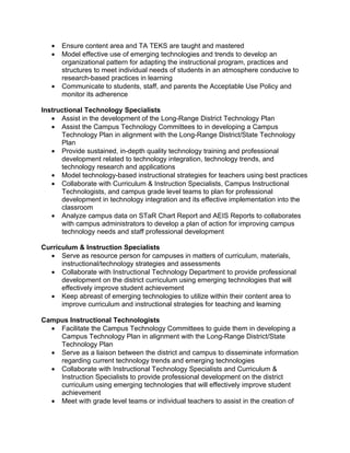 Technology Integration Action Plan | PDF