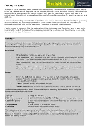 Action Plan For Teachers A Guide To Teaching English By Callum ...