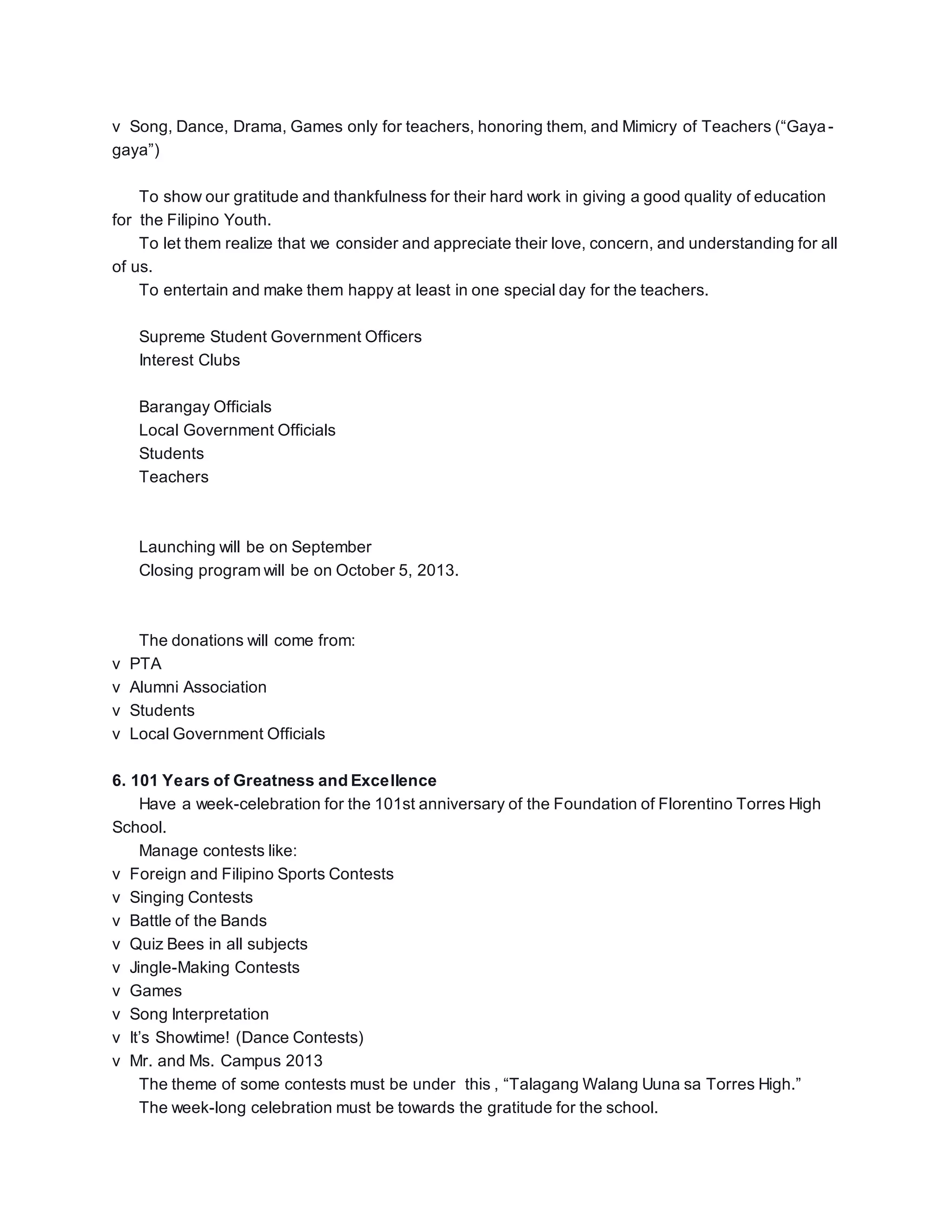 Action plan of ssg 2014 2015 | DOCX | Professional School | Postgraduate Education