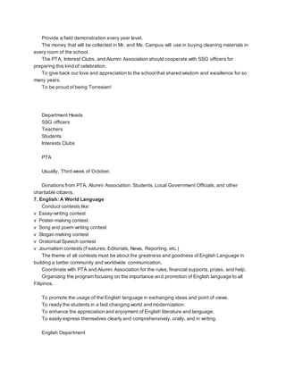 Action plan of ssg 2014 2015 | DOCX | Professional School ...