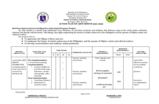 ACTION PLAN on arts month.docx