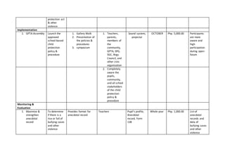 Action plan on child protection | DOCX