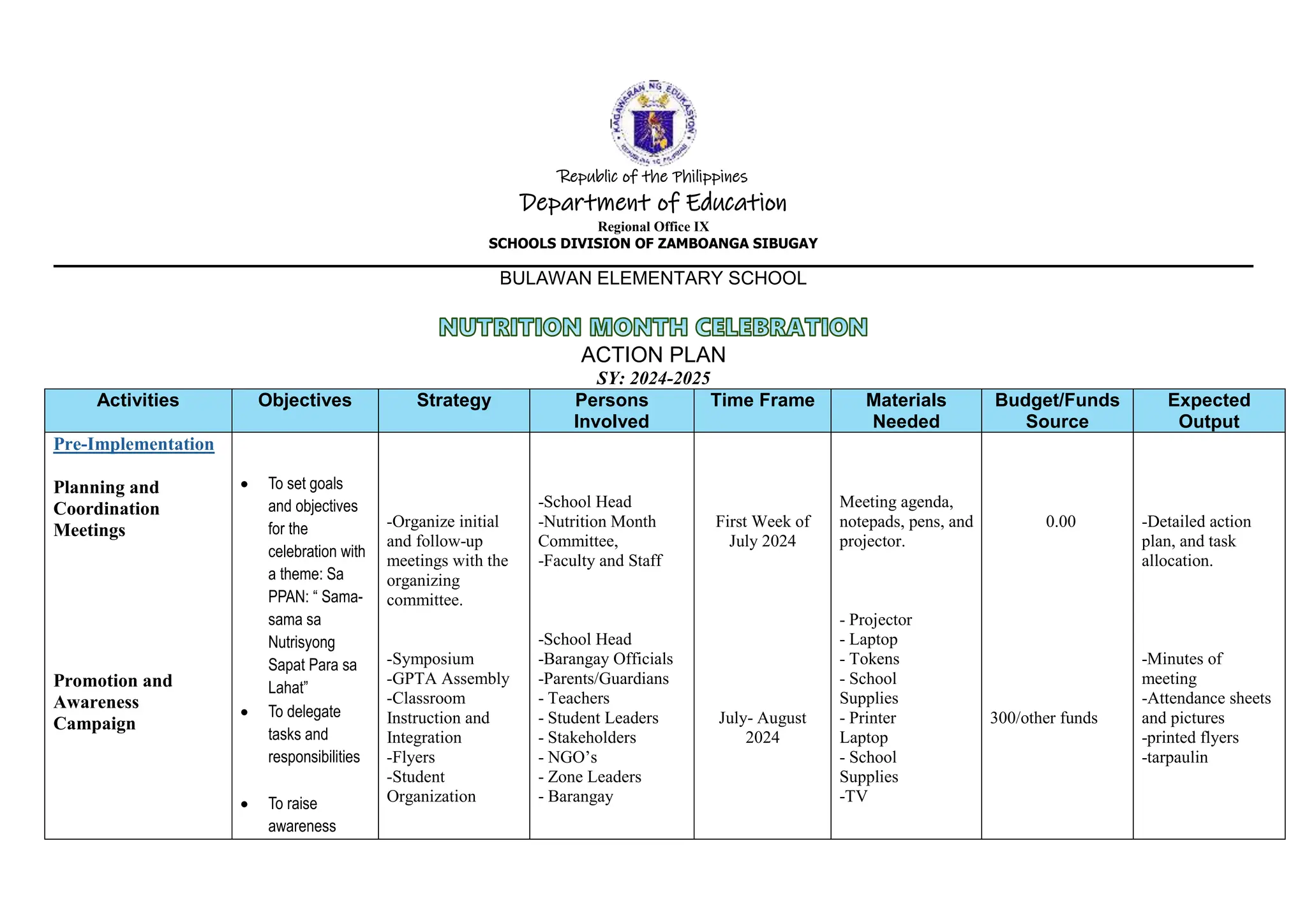 ACTION PLAN ON NUTRITION MONTH 2024.docx