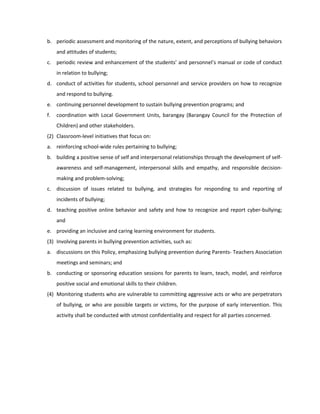 Action plan sapc bullying | DOC