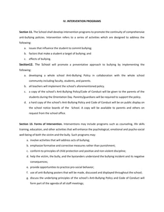 Action plan sapc bullying | DOC