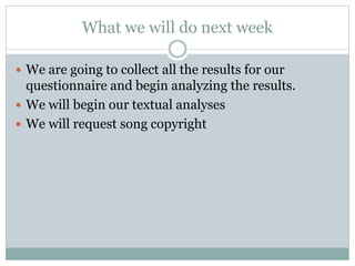 Action plan week 2 | PPT