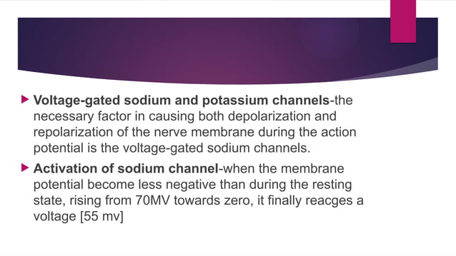 Action potential.pptx in details by Shibra razi | PPTX | Chemistry ...