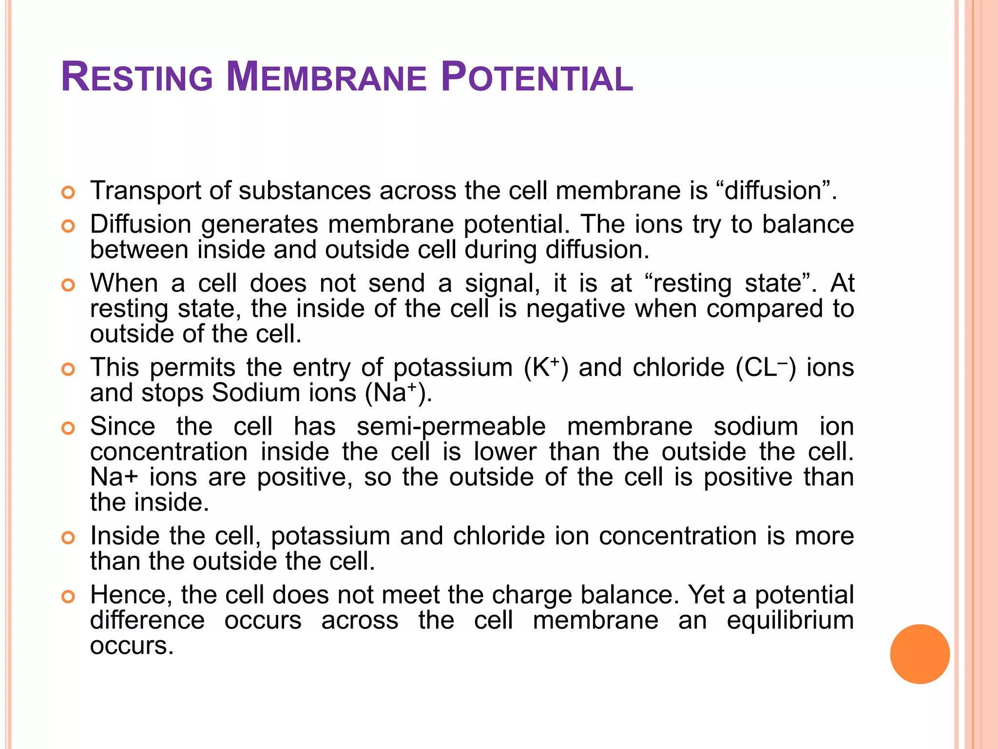 Action potential and resting potential | PPTX