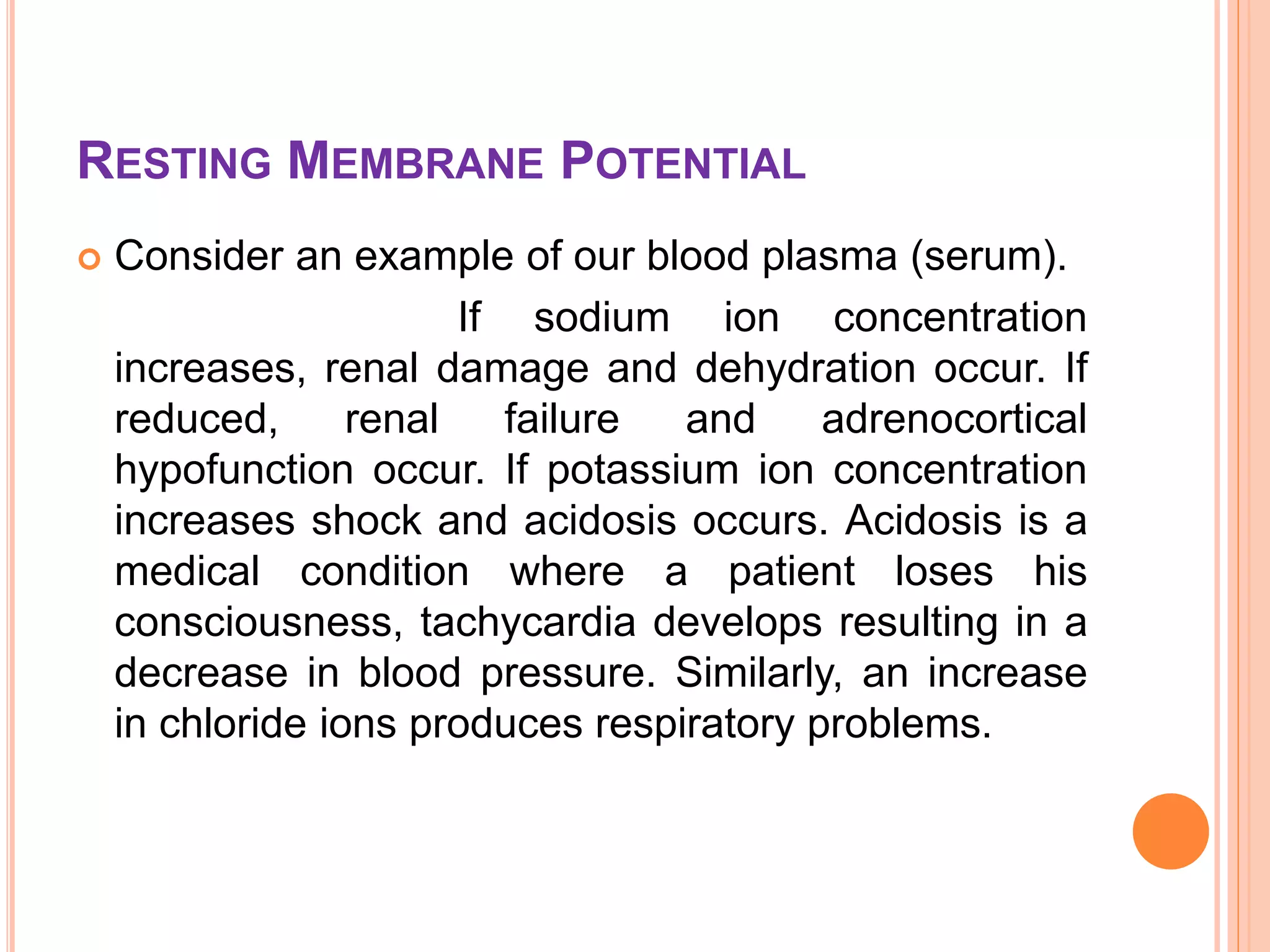 Action potential and resting potential | PPTX