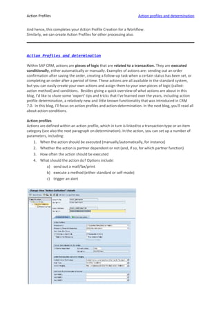 Action profiles in sap | DOC