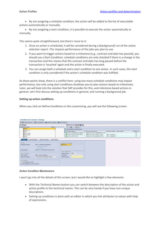 Action profiles in sap | DOC