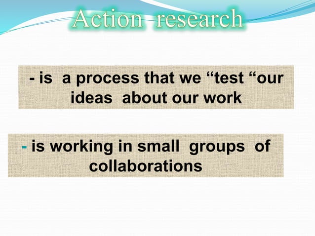 Action Research in the Classroom | PPT