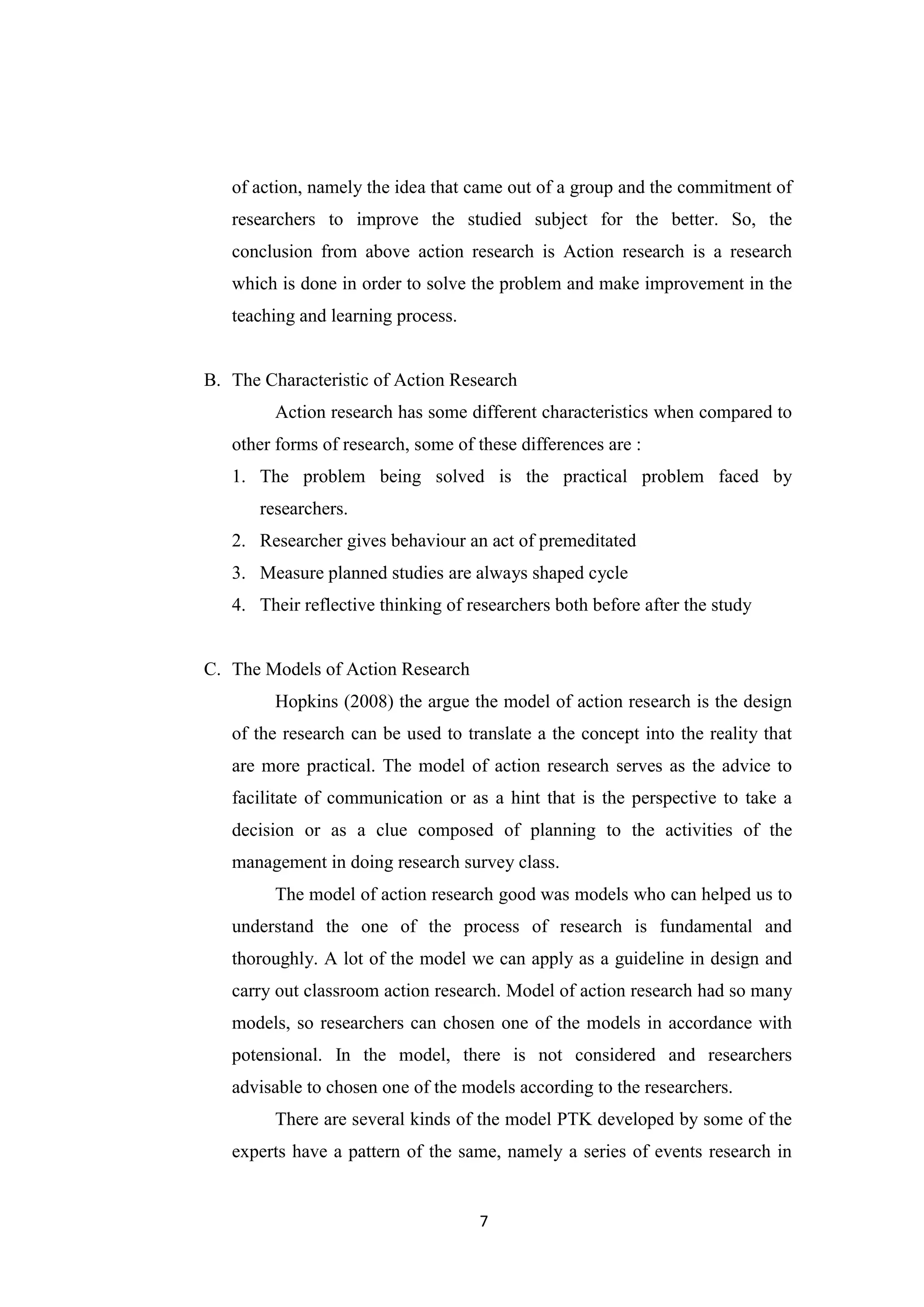 CAR (Classroom Action Research) | PDF