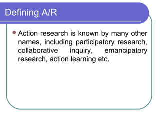 Action Research for Development Communication | PPT