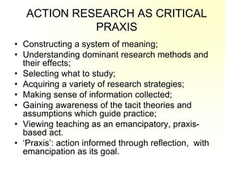 ACTION RESEARCH -An Important Research Typeppt | PPT