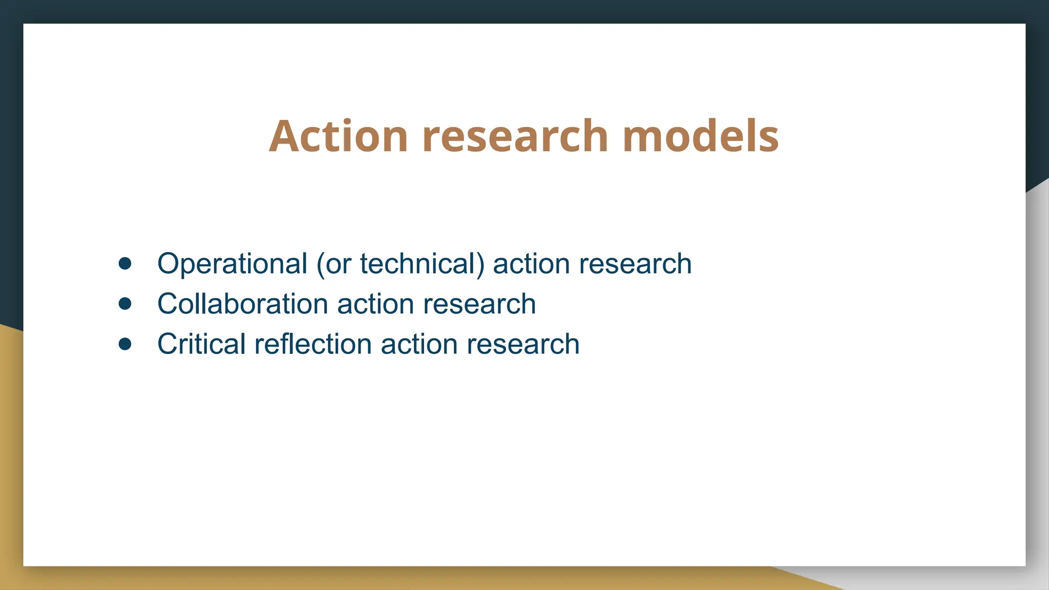 lets know about Action Research done by MTD students | PPT