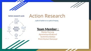 lets know about Action Research done by MTD students | PPT