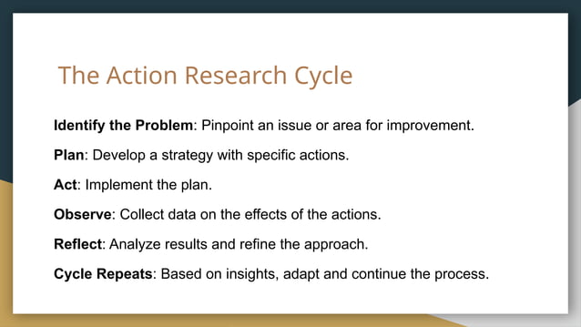 lets know about Action Research done by MTD students | PPT