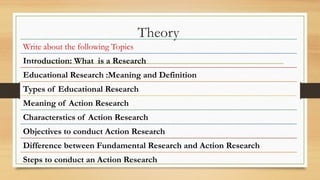 Action Research Project file with illustration | PPTX