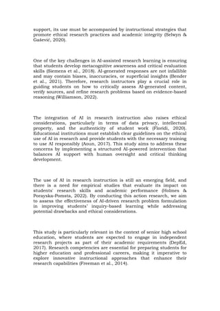 ACTION RESEARCH on AI Powered Research ! | PDF